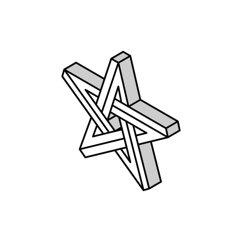 abstract impossible geometric shape isometric icon vector illustration ... abstract impossible geometric shape isometric icon vector illustration ...