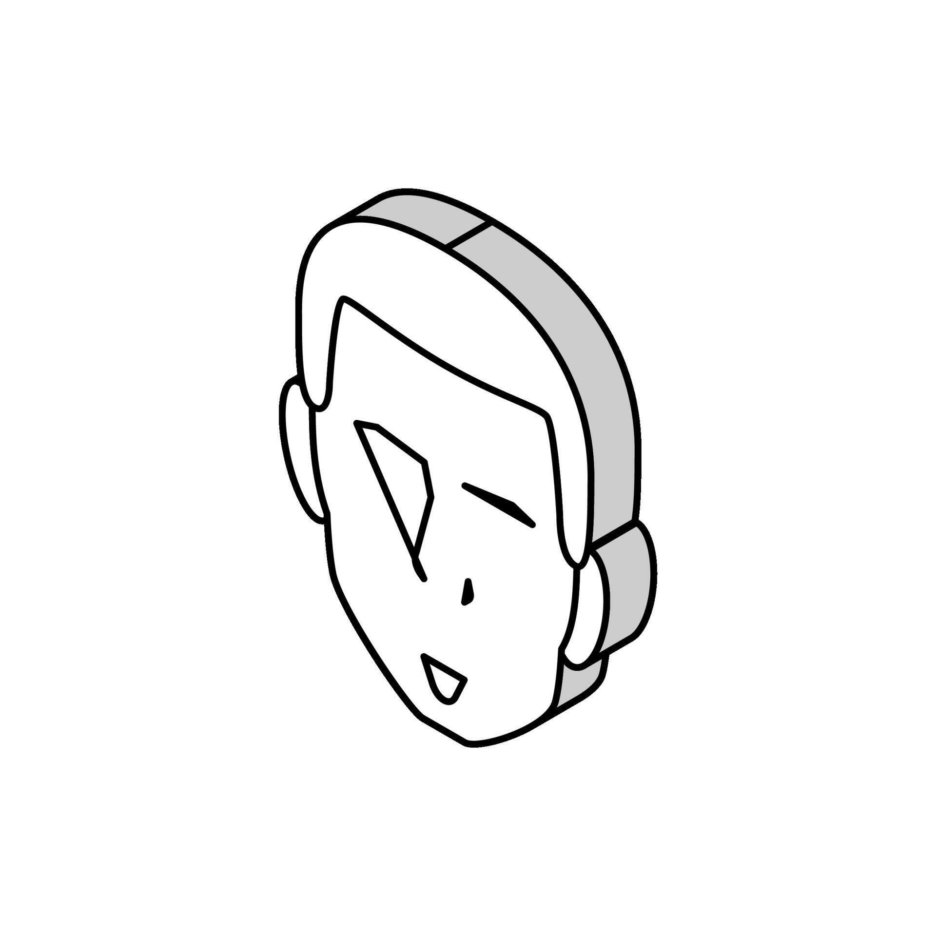Soul Patch Beard Hair Style Isometric Icon Vector Illustration 39829798 Vector Art At Vecteezy