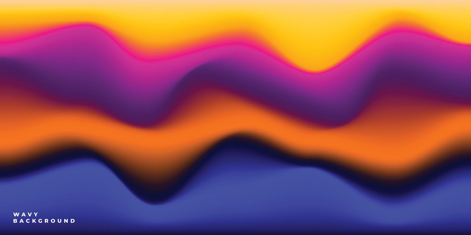 Colorful Blurred Wavy Gradient Mesh Background Copy Space Abstract Fluid Color Gradation