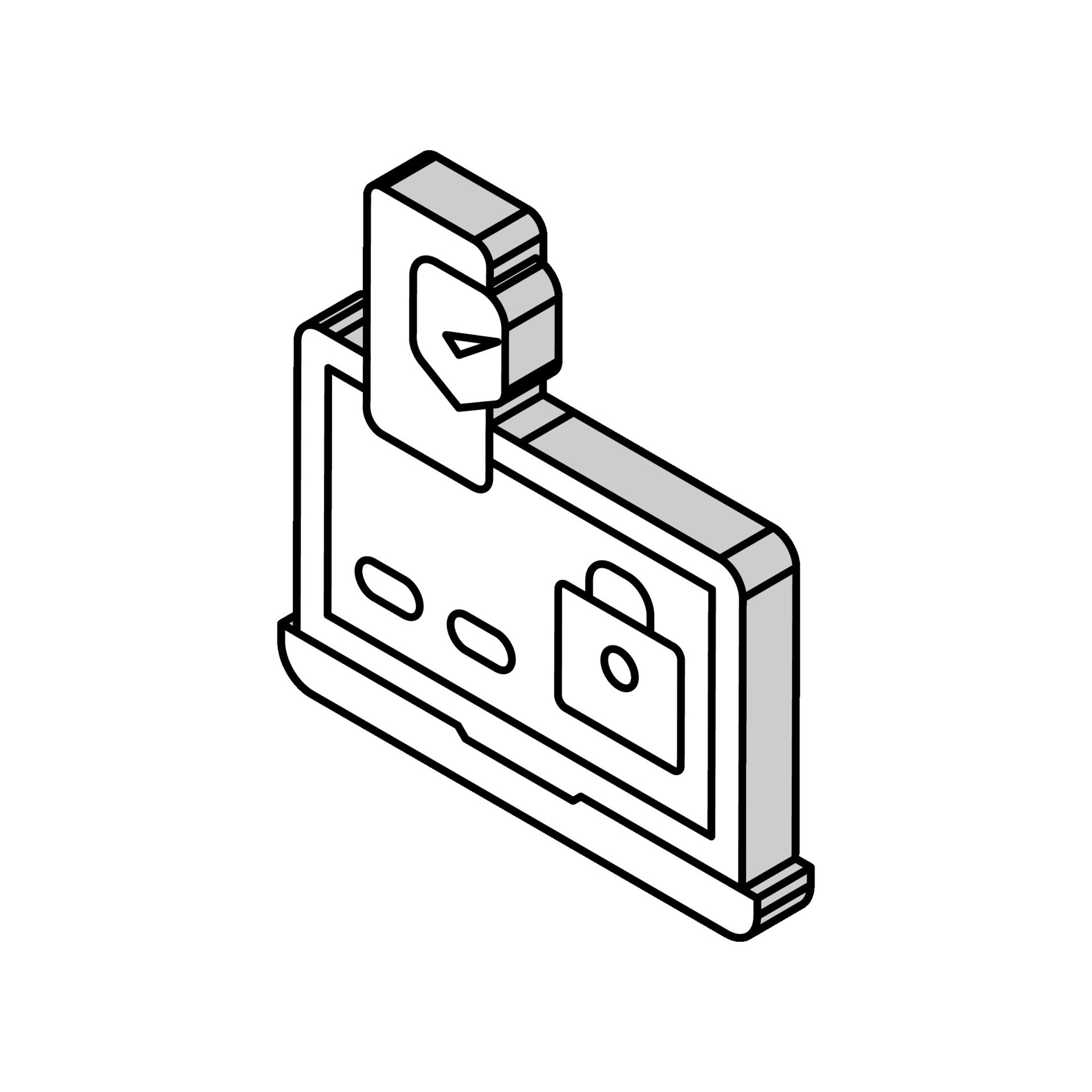 Two Step Authentication Isometric Icon Vector Illustration 39834634