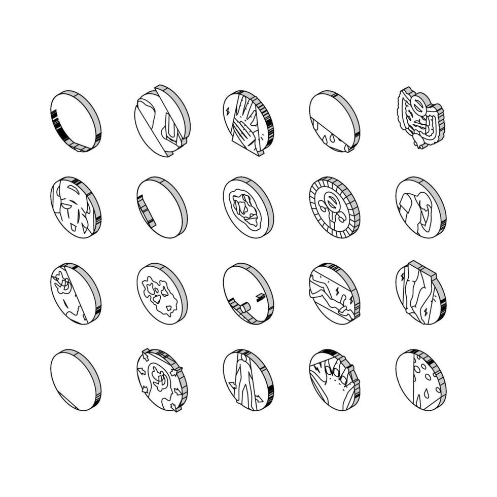 Disease Medical Health Isometric Icons Set Vector 39840556 Vector Art