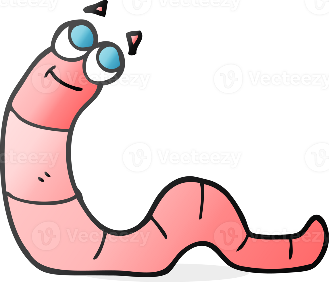 Hand Drawn Cartoon Worm 39851201 Png