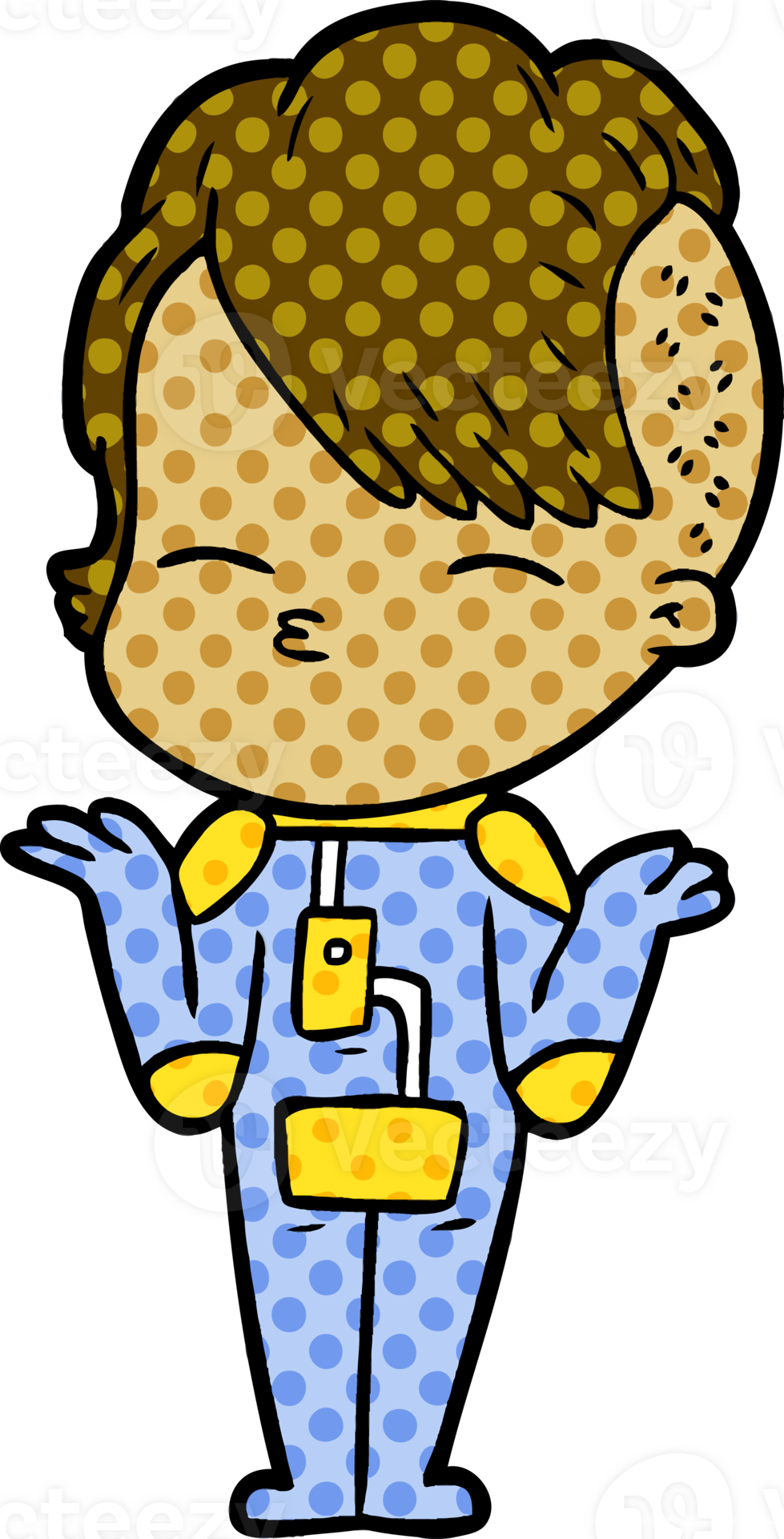 Cartoon Girl Wearing Futuristic Clothes 39851239 Png