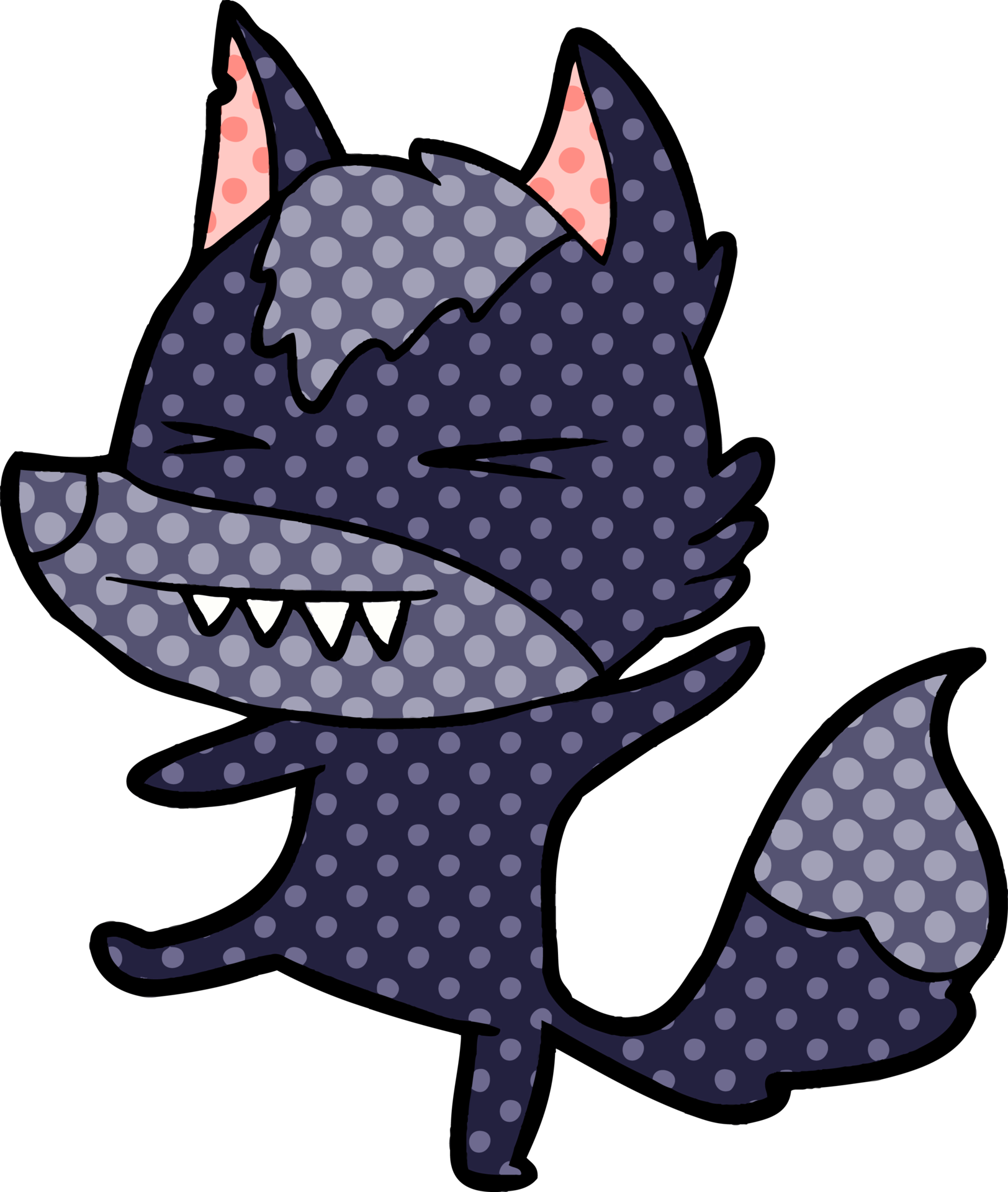 Angry Wolf Cartoon 39851491 Png