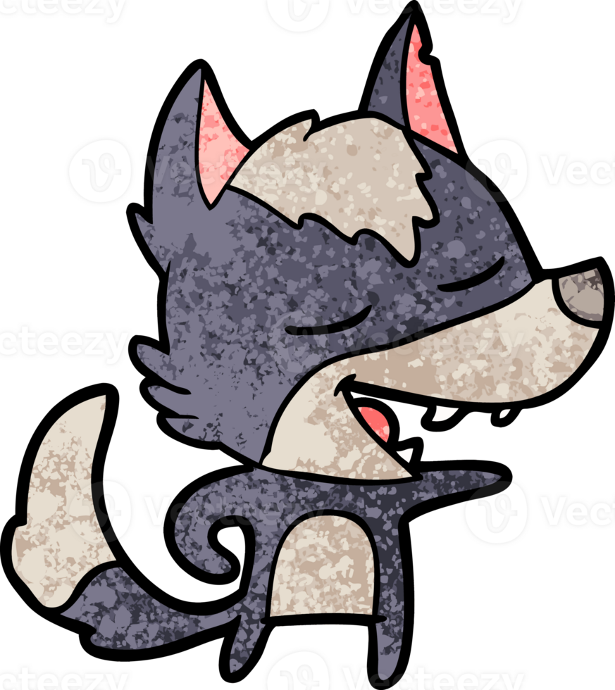Cartoon Wolf Laughing 39852035 Png