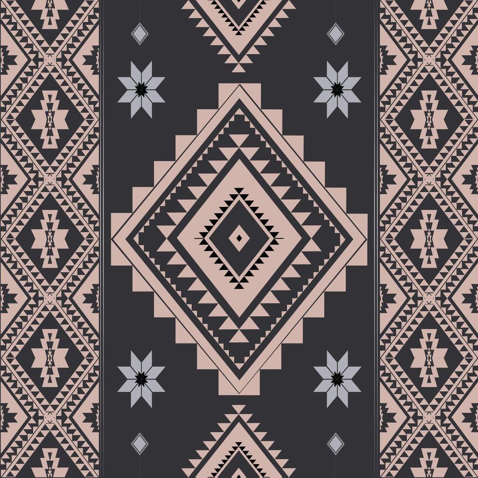 Geometric Ethnic Pattern Vector African American Mexican Western Aztec Motif Striped And