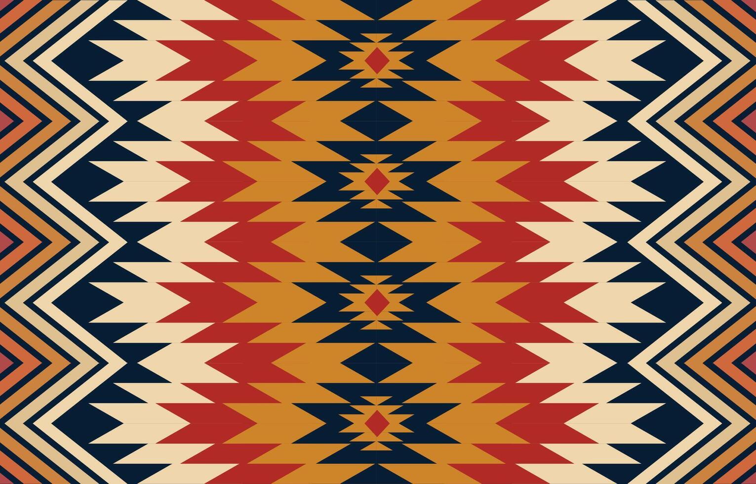 Geometric Ethnic Pattern Vector African American Mexican Western Aztec Motif Striped And