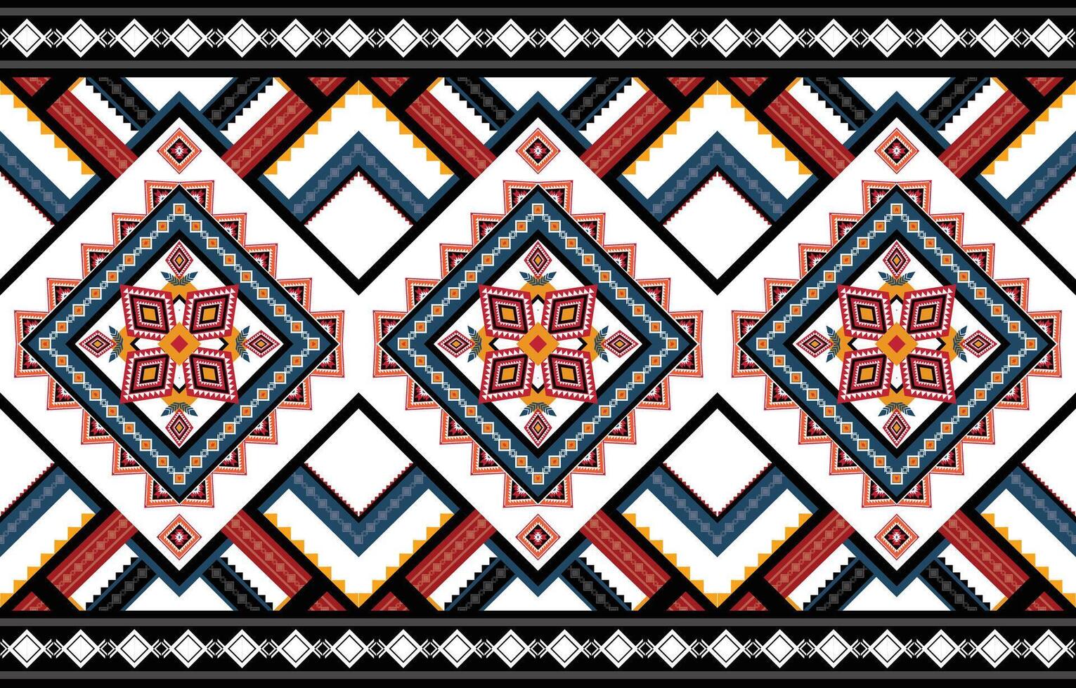 Geometric Ethnic Pattern Vector African American Mexican Western Aztec Motif Striped And