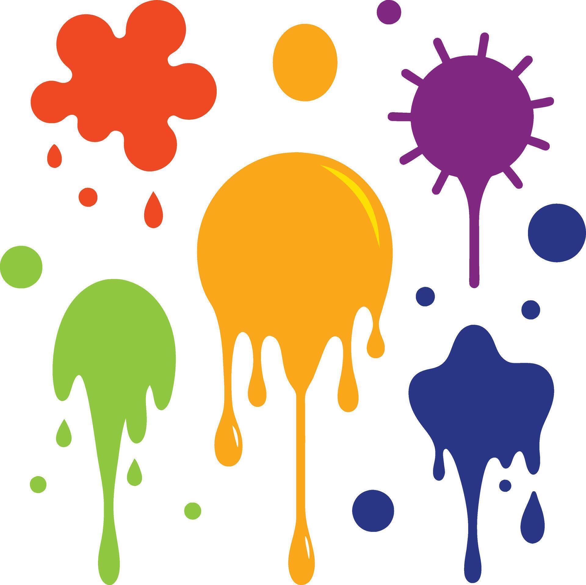 colorful paint splatter clip art vector 39856336 Vector Art at Vecteezy