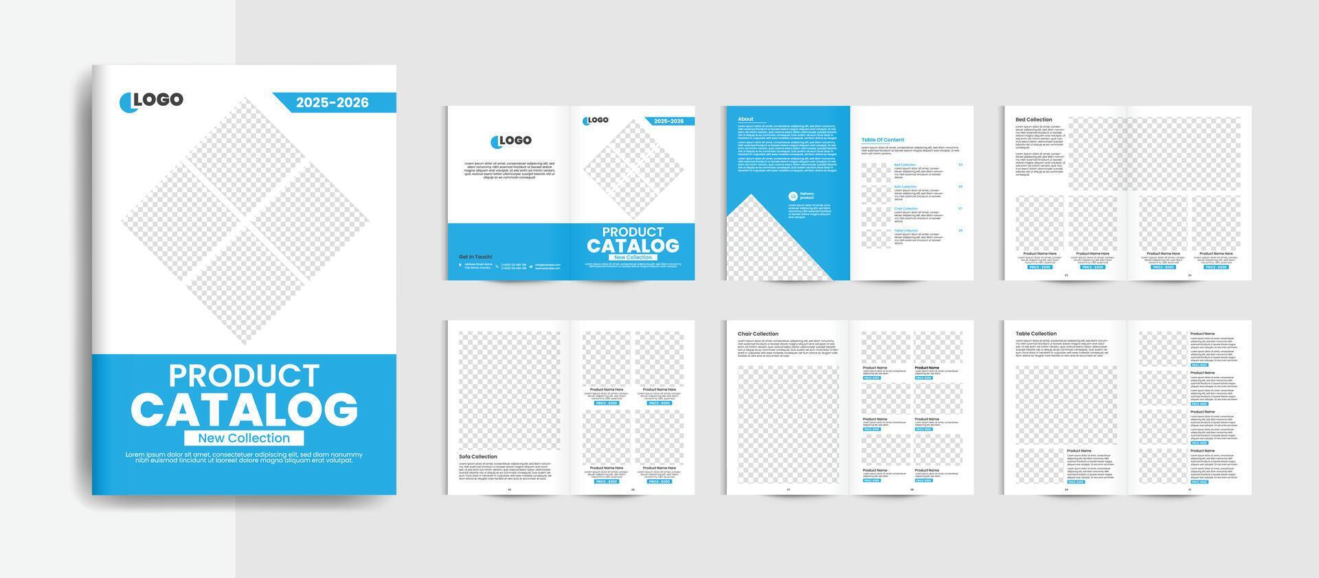 Product catalog or catalogue template design 39861800 Vector Art at ...