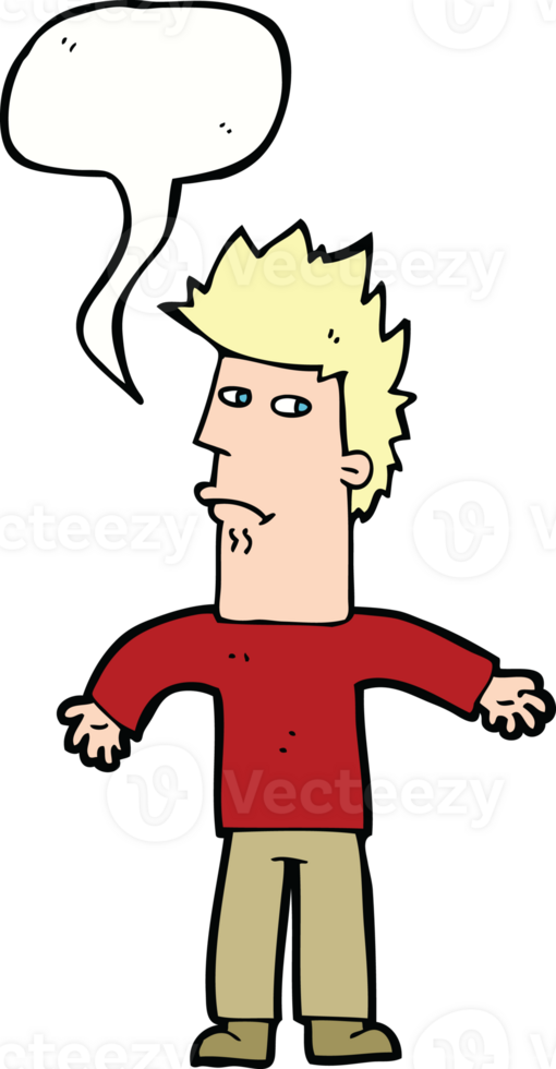 cartoon confused man with speech bubble 39880616 PNG cartoon confused man with speech bubble 39880616 PNG
