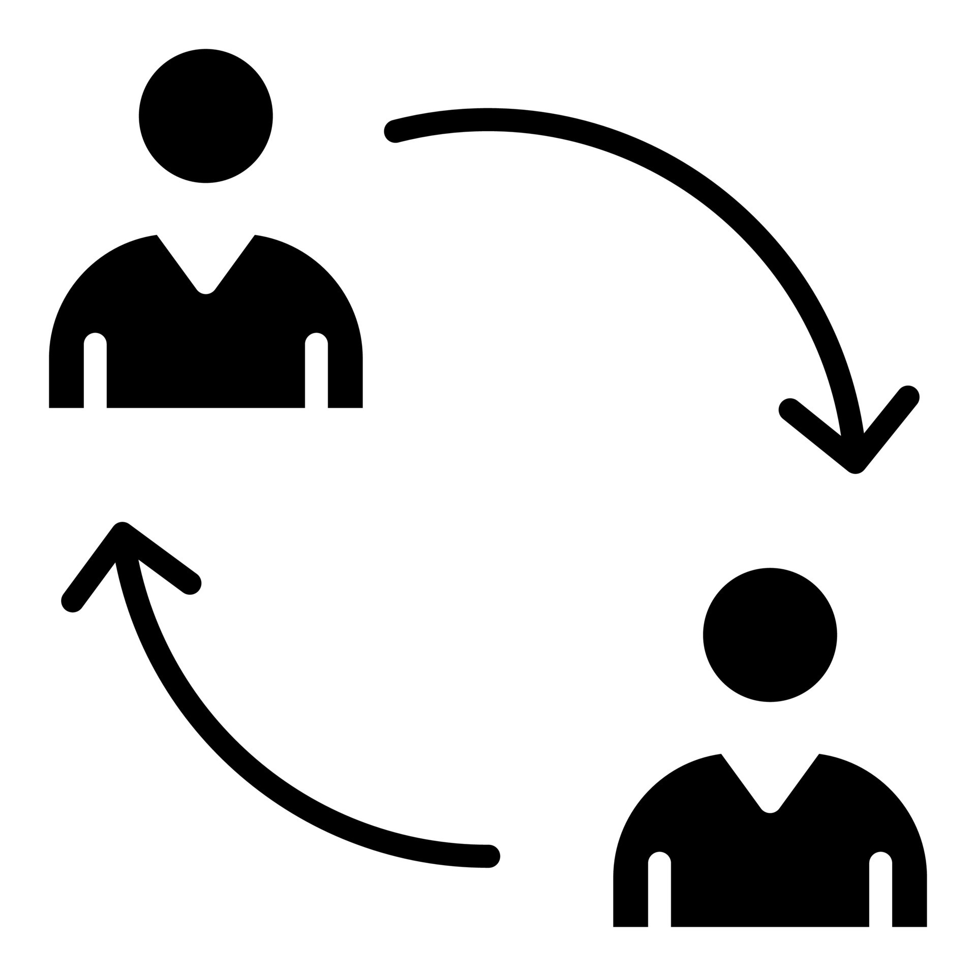 Peer To Peer Icon Line Vector Illustration 39885280 Vector Art At Vecteezy