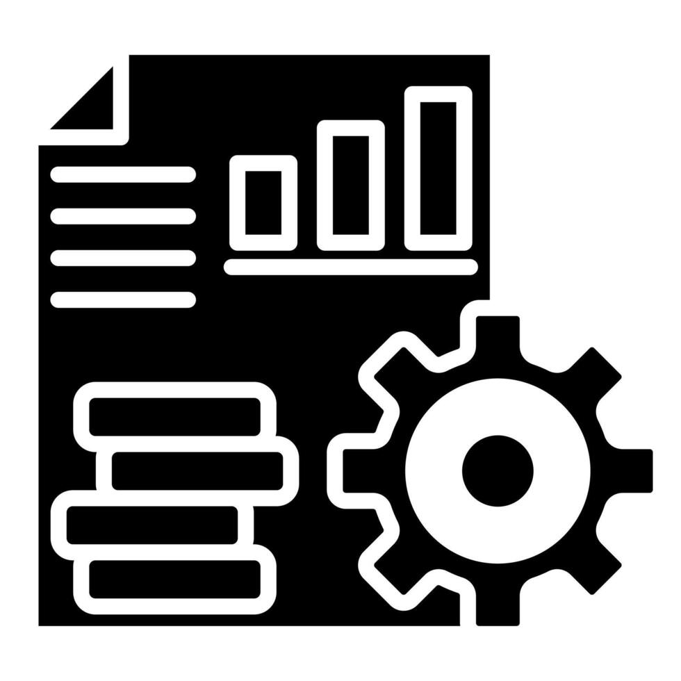 Data Processing icon line vector illustration 39885291 Vector Art at ...