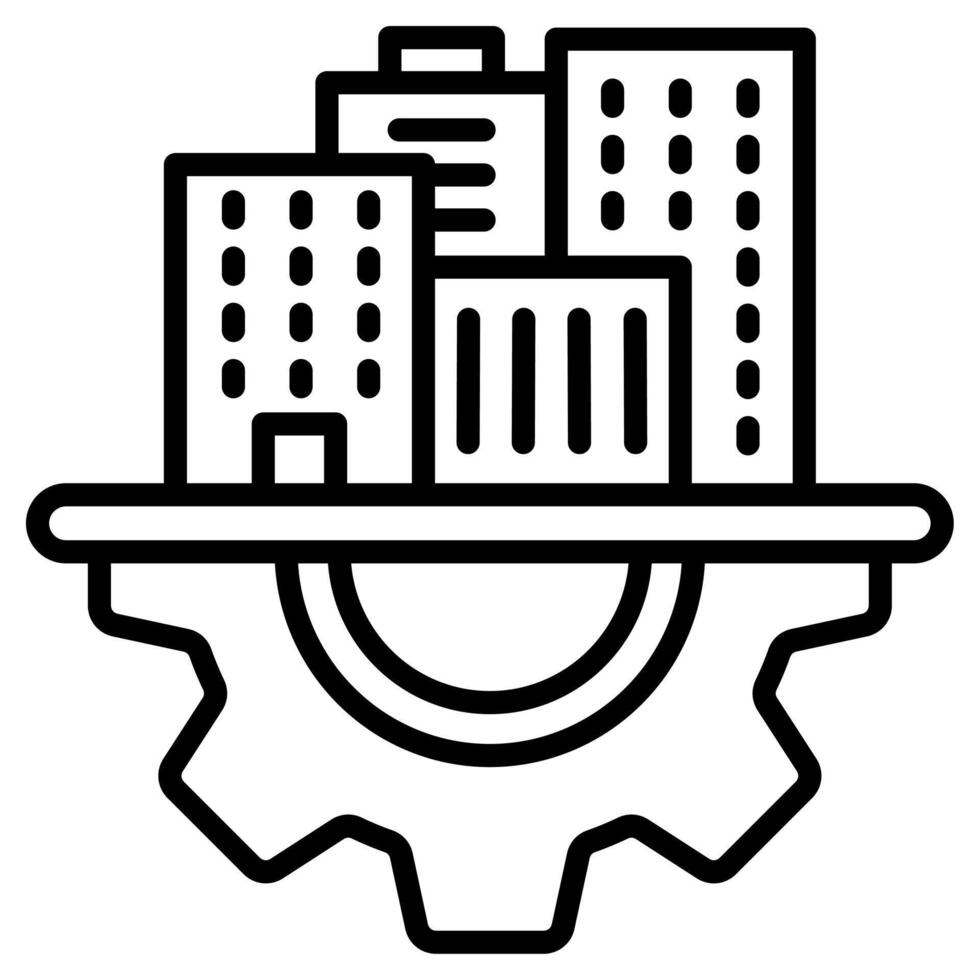 Infrastructure icon line vector illustration 39885318 Vector Art at ...