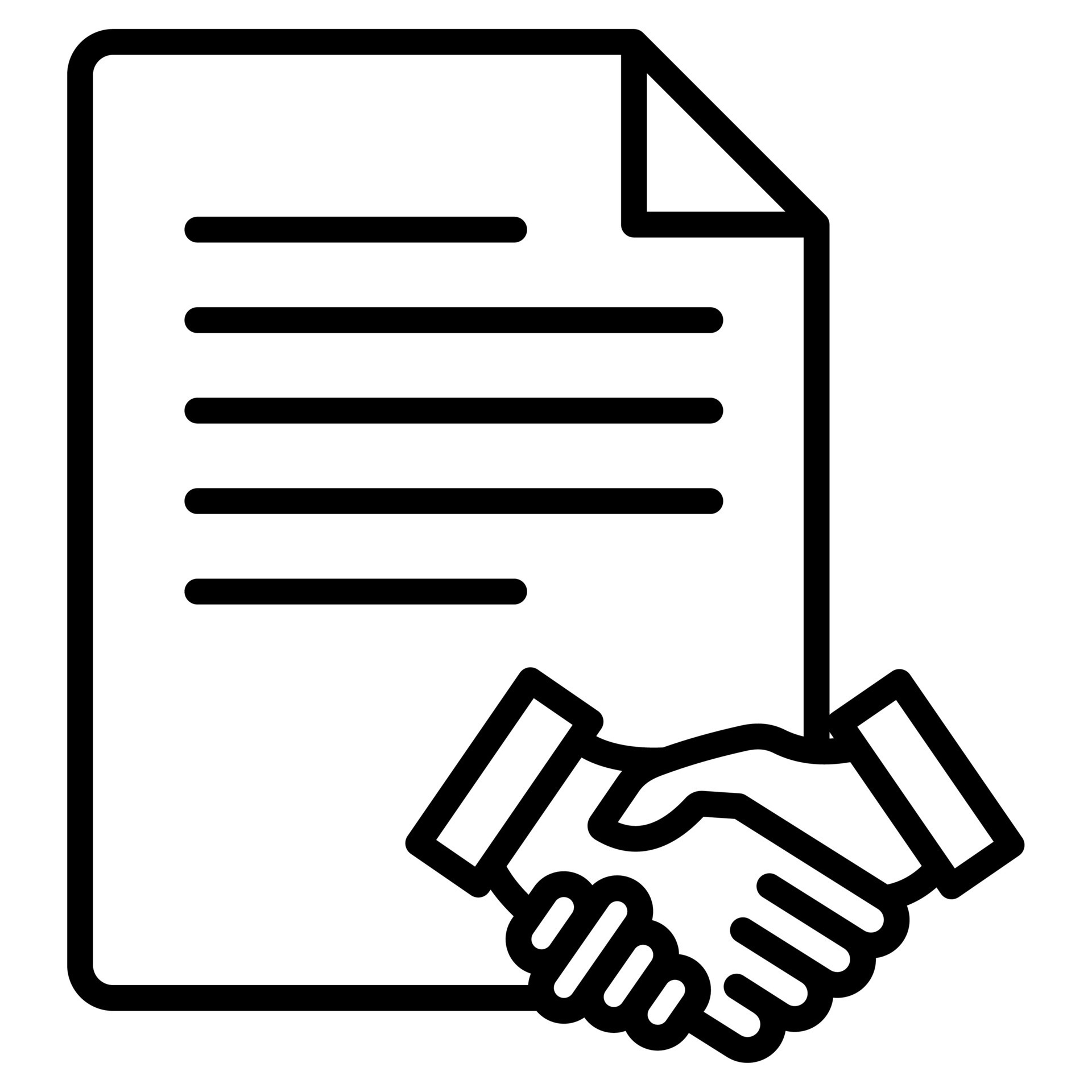 Contracts Icon Line Vector Illustration 39885658 Vector Art At Vecteezy