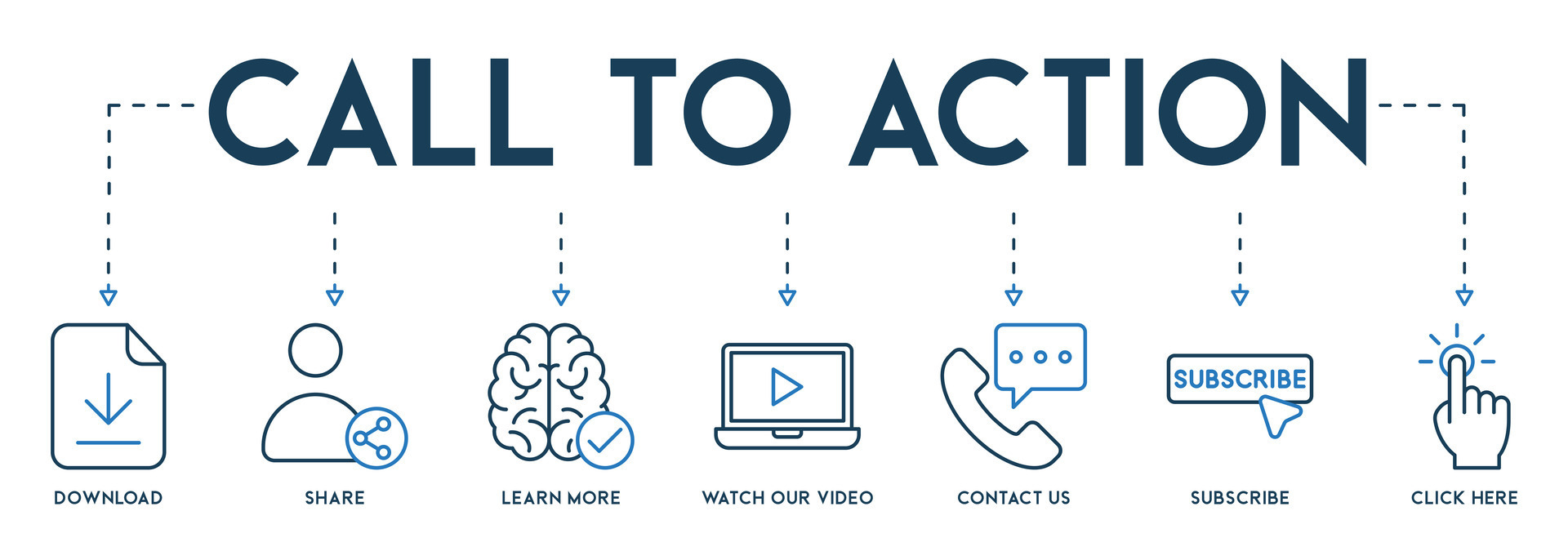 Call to action banner website icon vector illustration concept with ... Call to action banner website icon vector illustration concept with ...