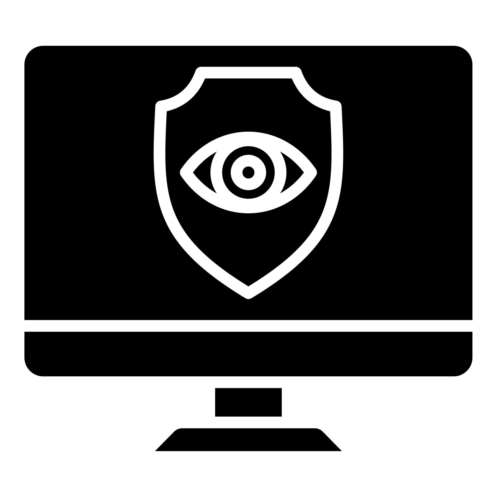 Security Monitoring Icon Line Vector Illustration 39885855 Vector Art At Vecteezy