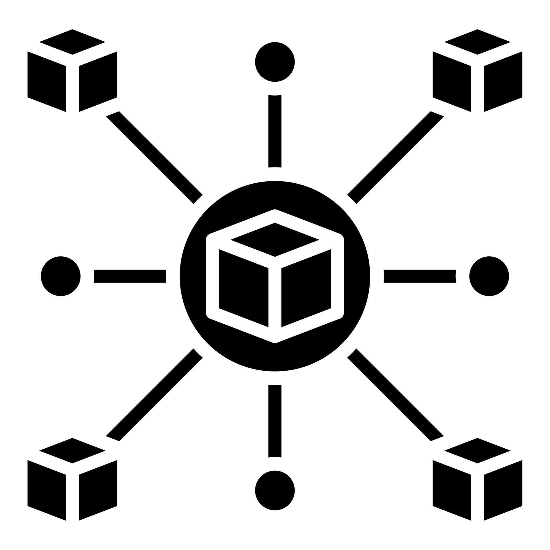 Blockchain Network Icon Line Vector Illustration 39886271 Vector Art At