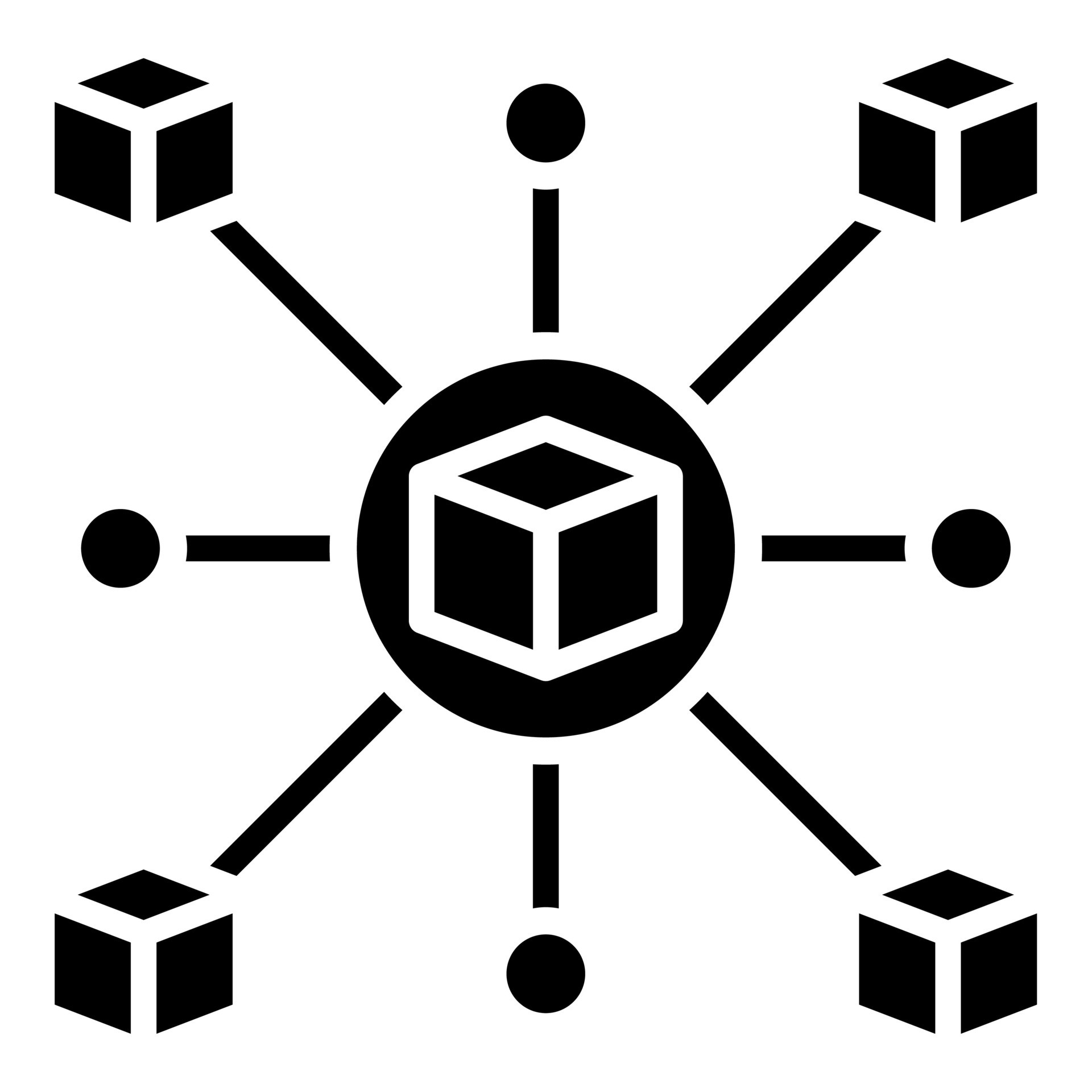 Blockchain Network Icon Line Vector Illustration 39886271 Vector Art At