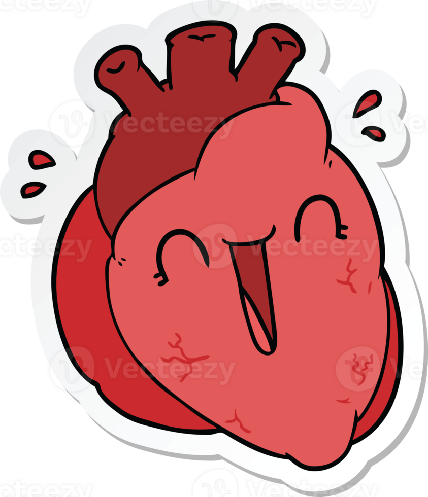 pegatina de un corazón de dibujos animados riendo 39888167 PNG pegatina de un corazón de dibujos animados riendo 39888167 PNG