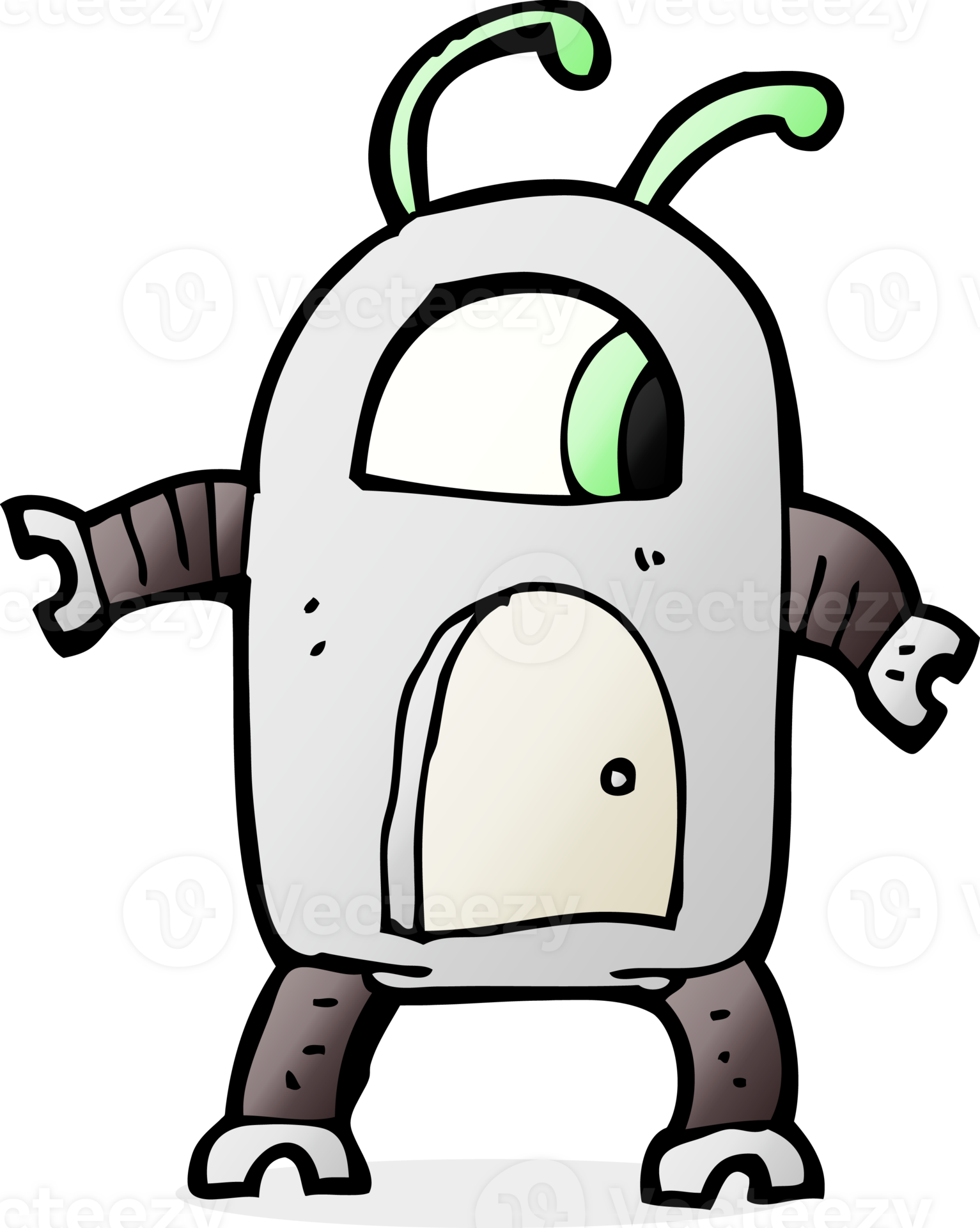 Cartoon Alien Robot 39888198 Png