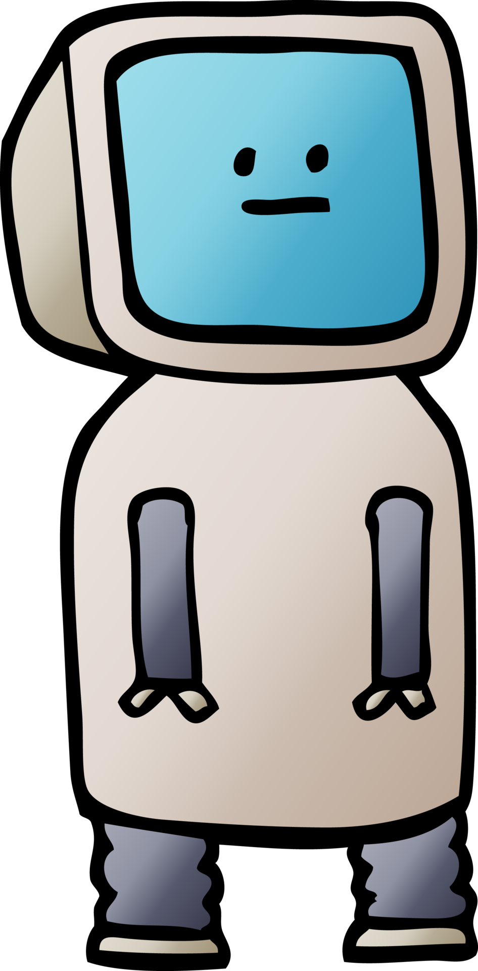 Gradient Illustration Cartoon Funny Robot 39888967 Png