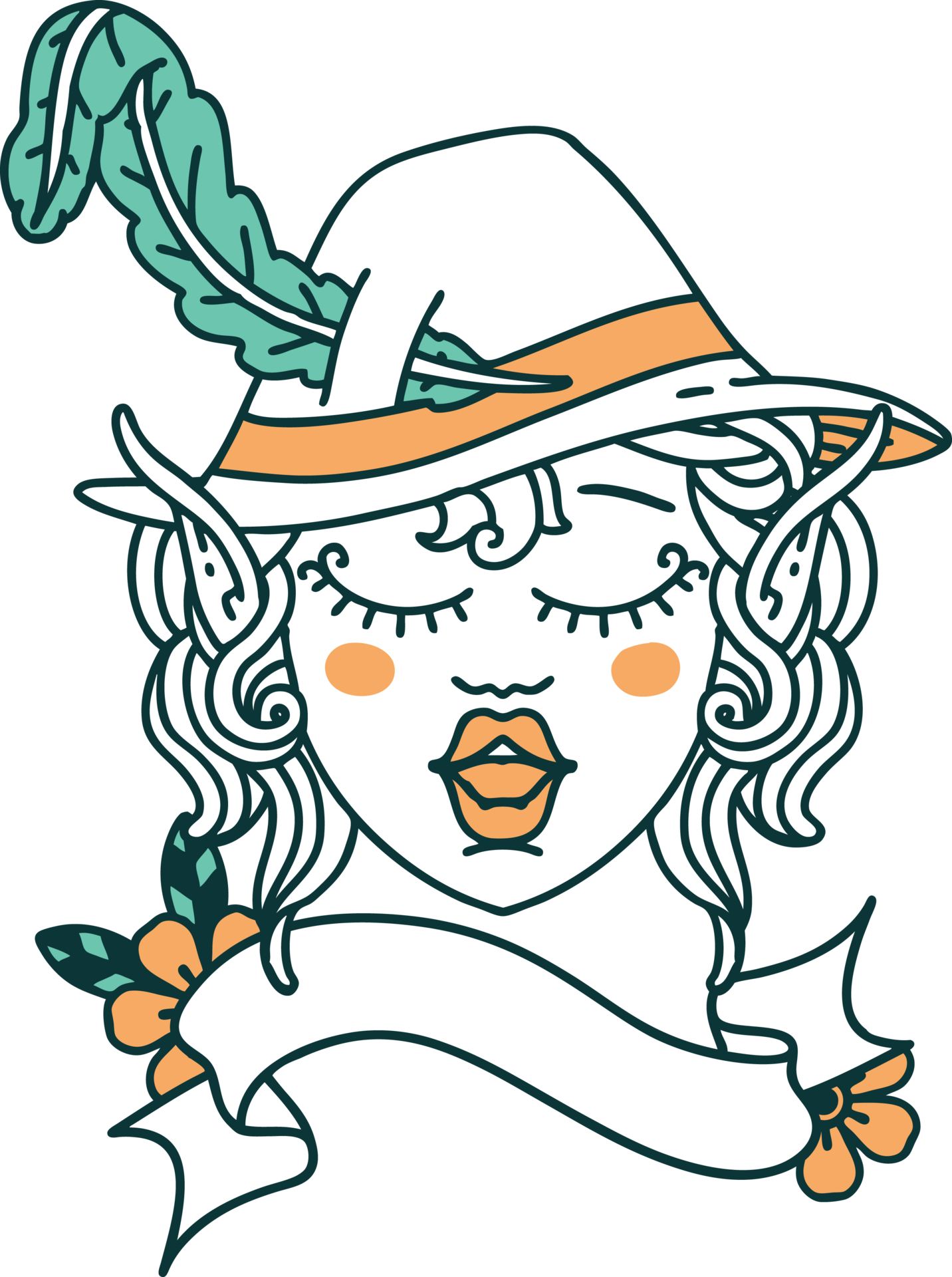 Elf Bard Character Face Illustration 39890232 Png