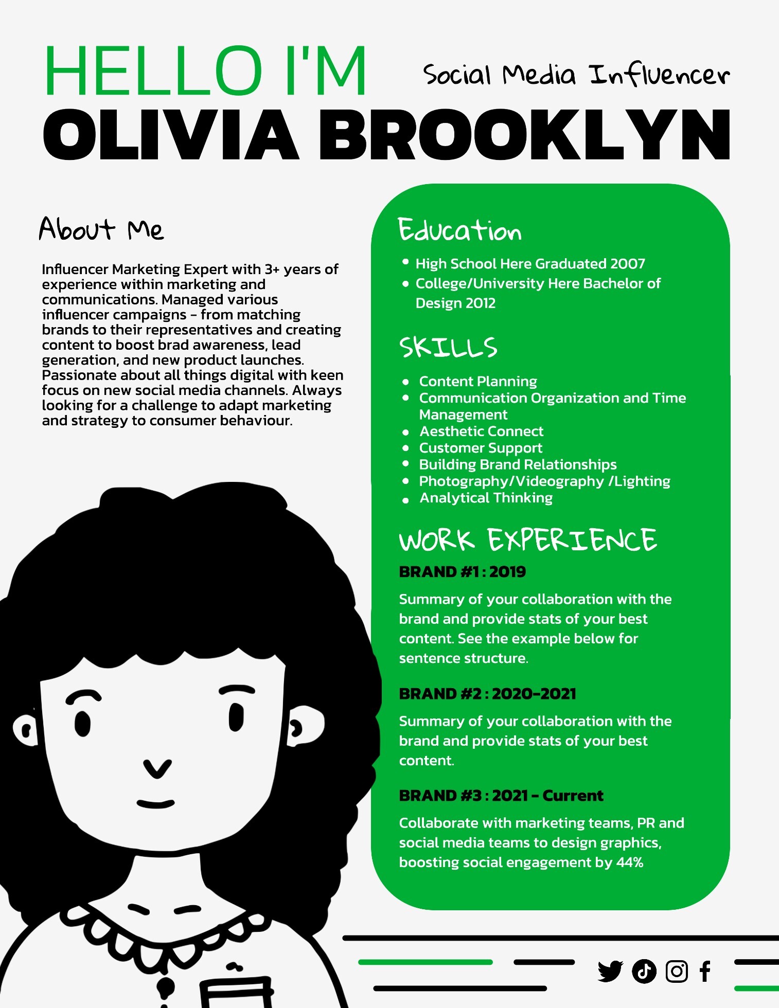 Social Media Influencer Resume Template 39891648 Template Social Media Influencer Resume Template 39891648 Template