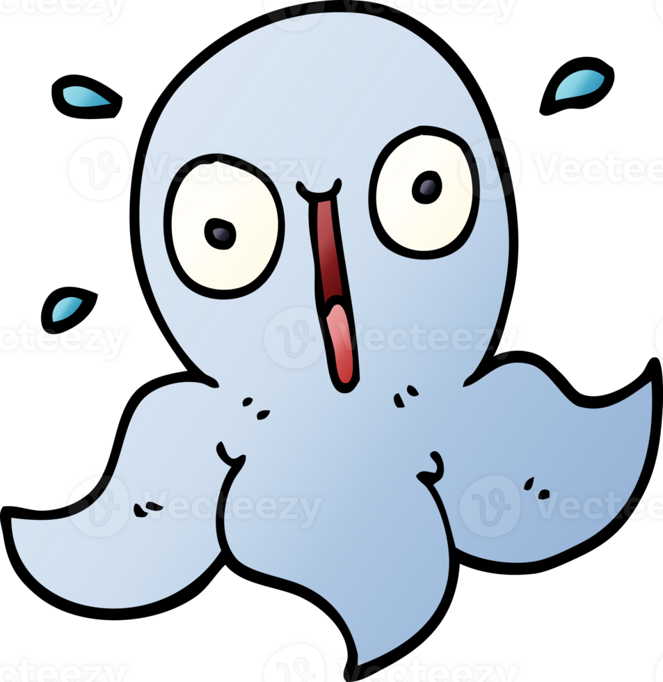 Cartoon Doodle Funny Octopus 39912447 Png