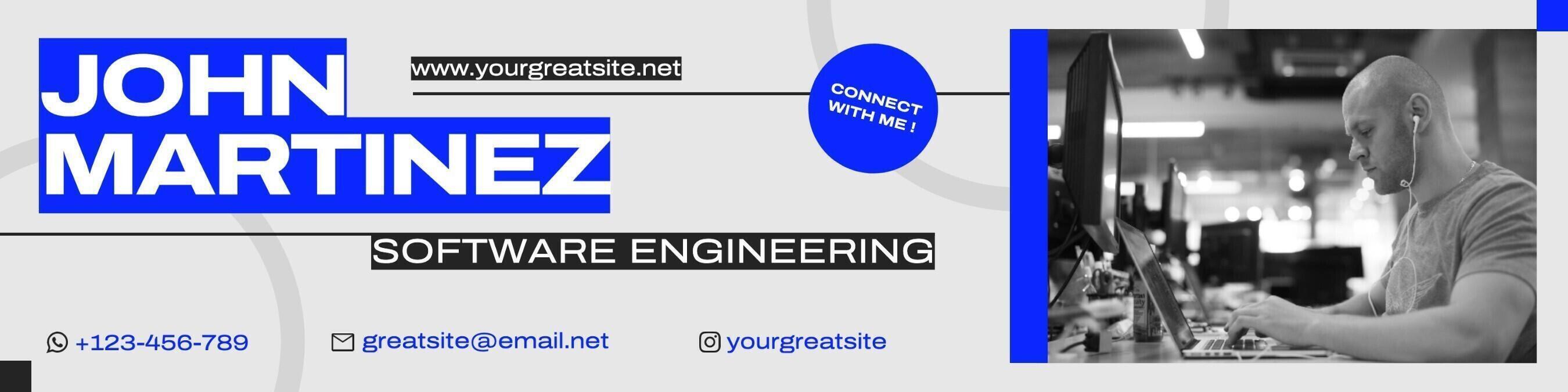 Software Engineering LinkedIn Banner 39924068 Template