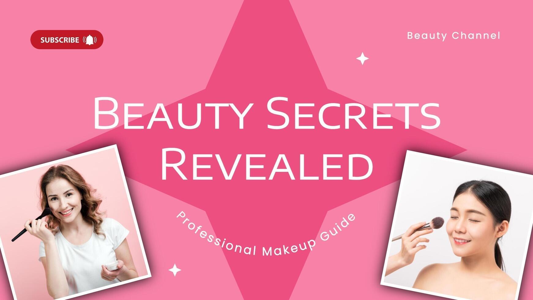 Beauty Secrets Revealed YouTube Thumbnail 39924257 Template