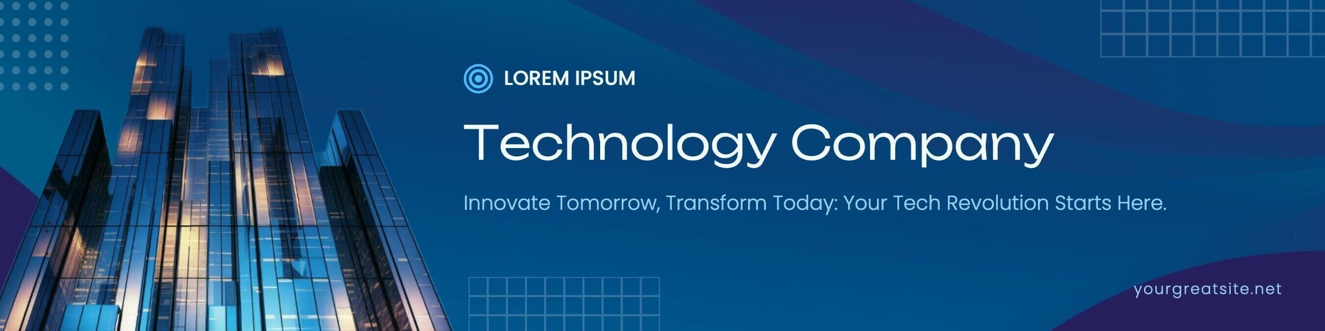 Technology Business Linkedin Banner 39925942 Template