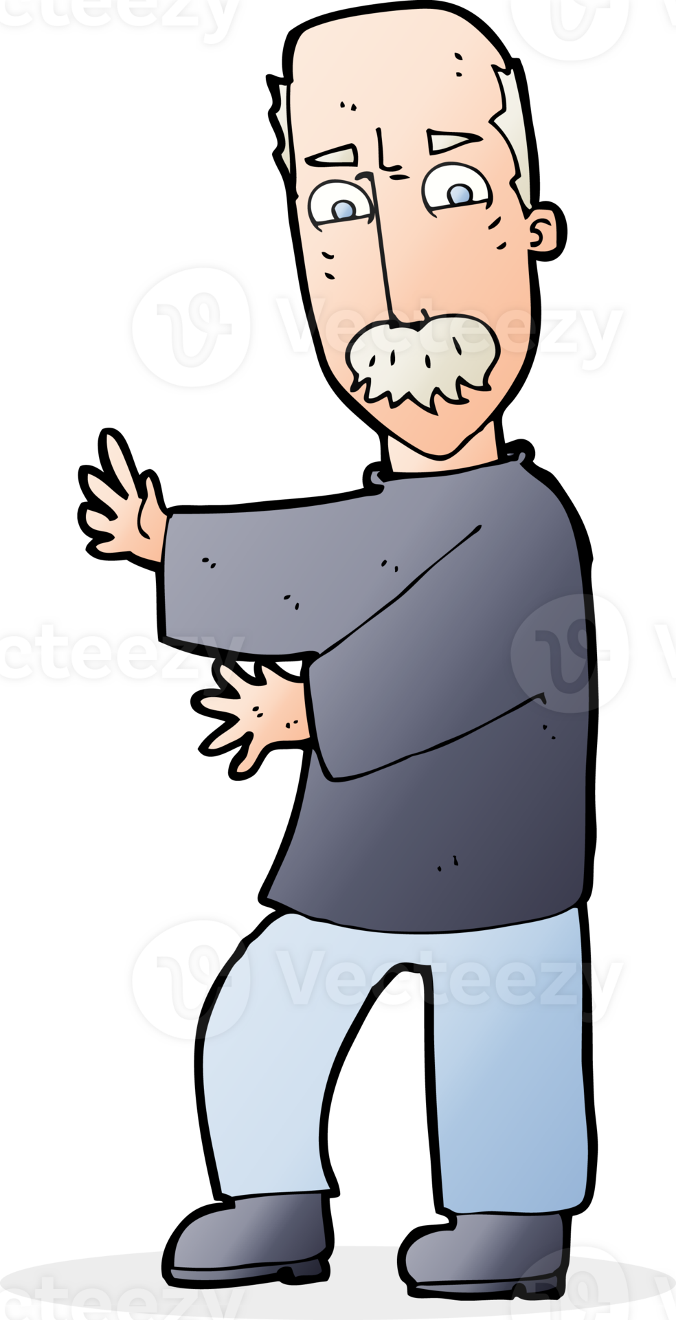 Cartoon Angry Old Man 39926896 Png