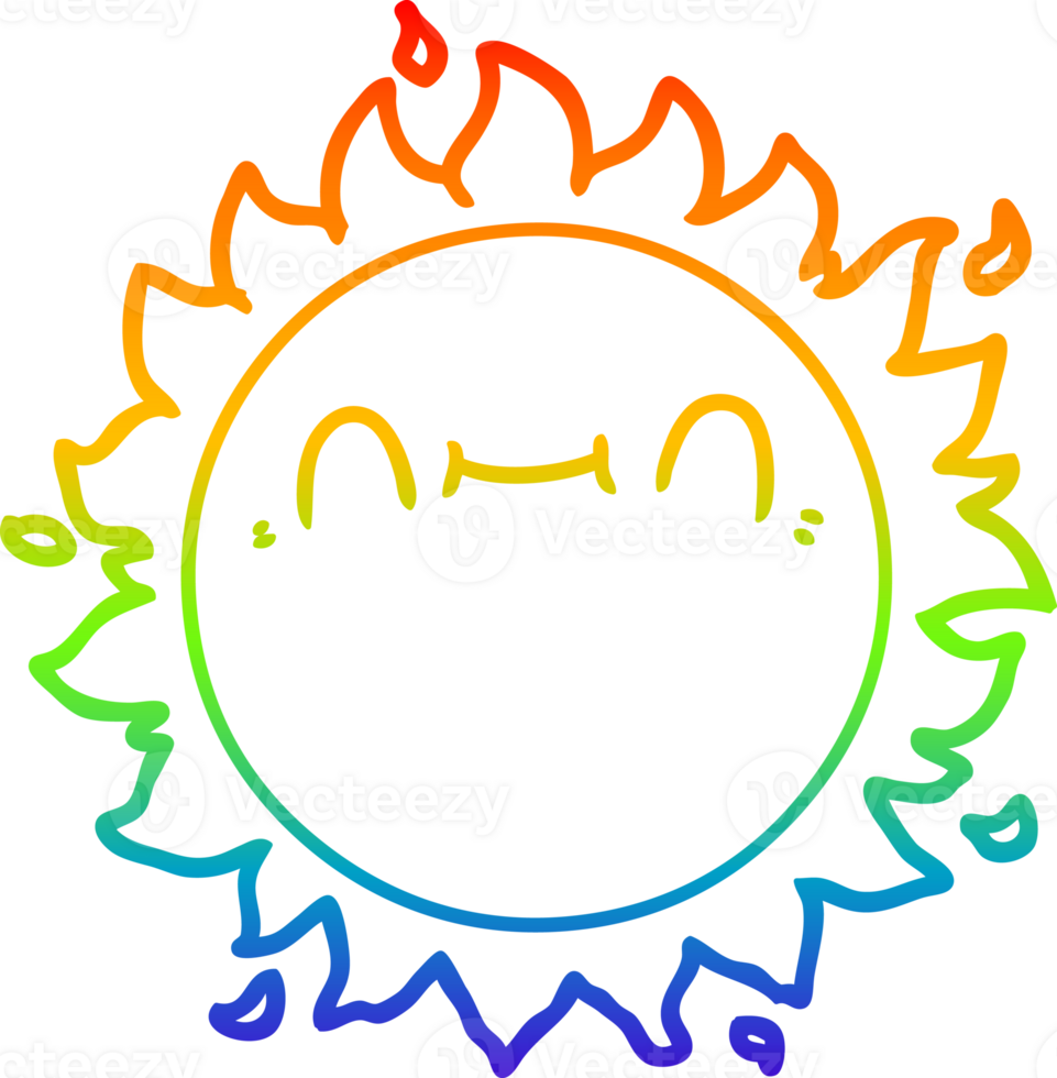 rainbow gradient line drawing happy cartoon sun 39928462 PNG rainbow gradient line drawing happy cartoon sun 39928462 PNG