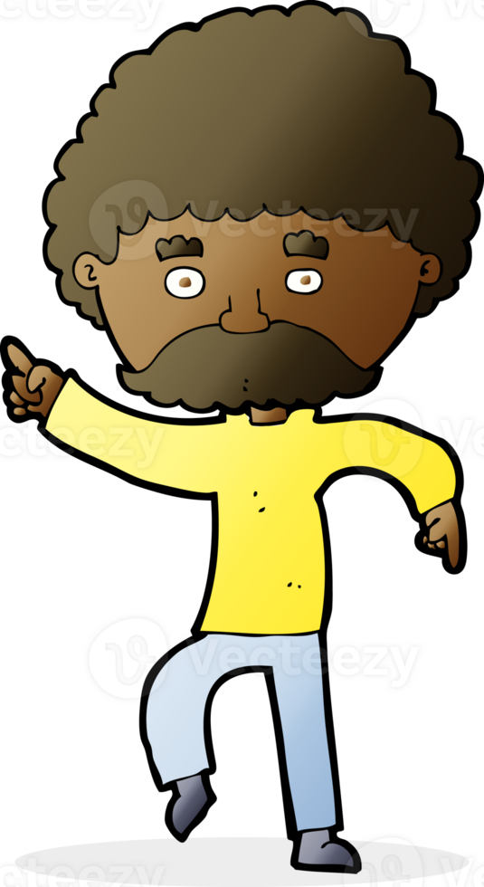 Cartoon Seventies Style Man Disco Dancing 39930580 Png