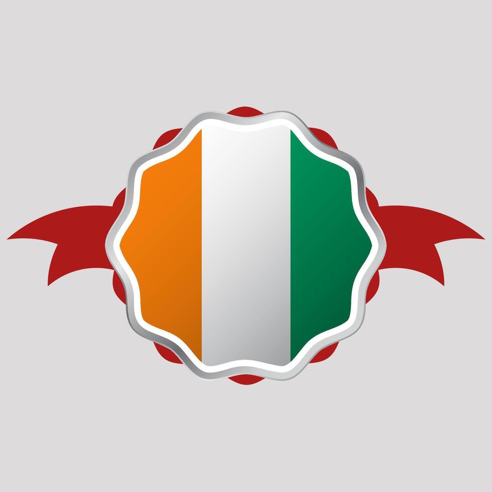 Creative Ivory Coast Flag Sticker Emblem 39932318 Vector Art At Vecteezy