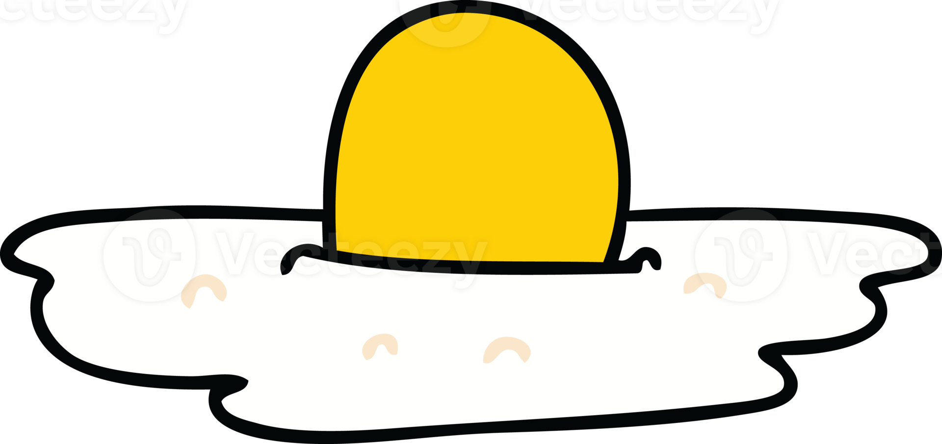 quirky hand drawn cartoon fried egg 39943619 PNG quirky hand drawn cartoon fried egg 39943619 PNG