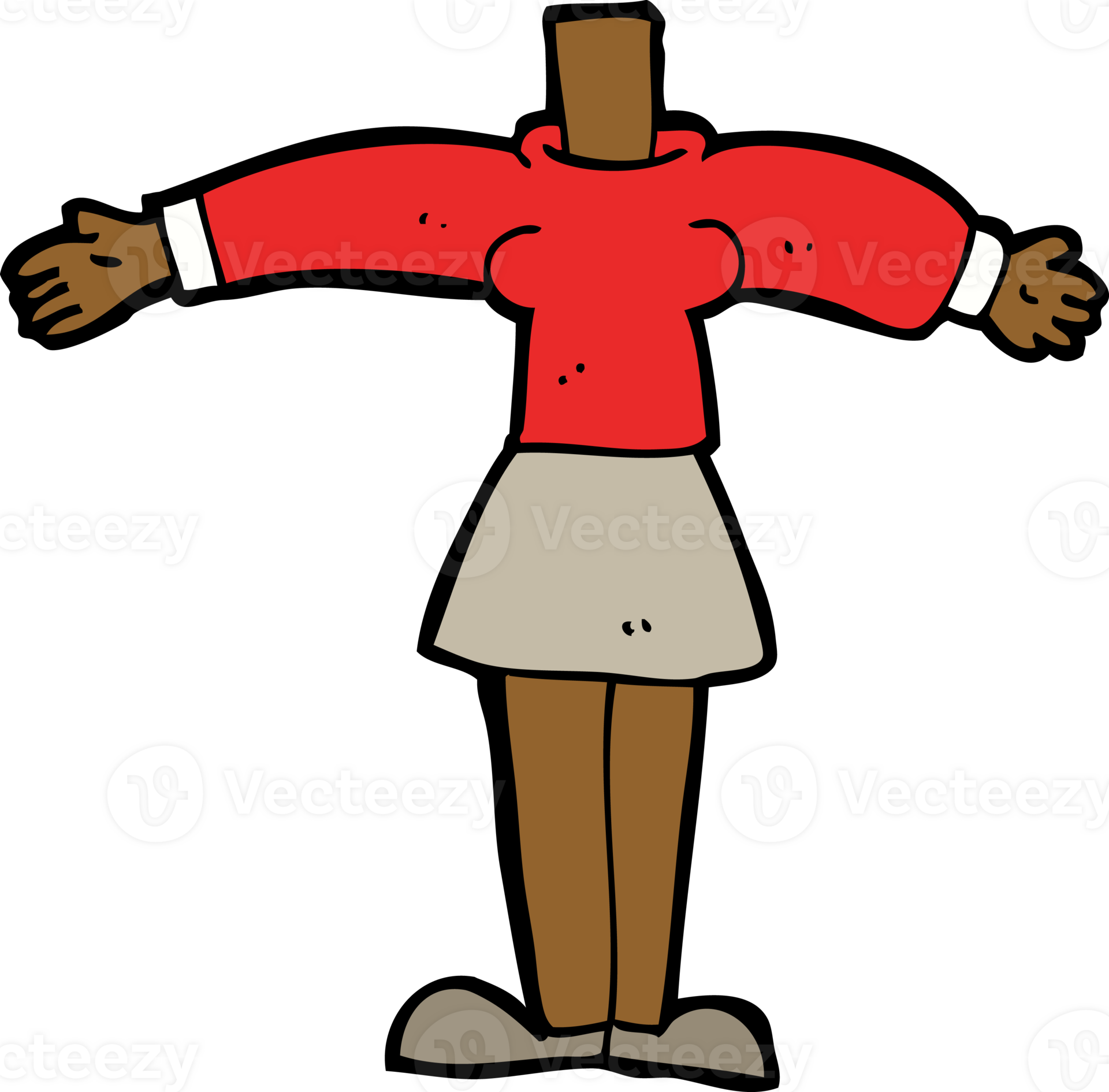 Cartoon Female Body Add Photos Or Mix And Match Cartoons 39944416 Png