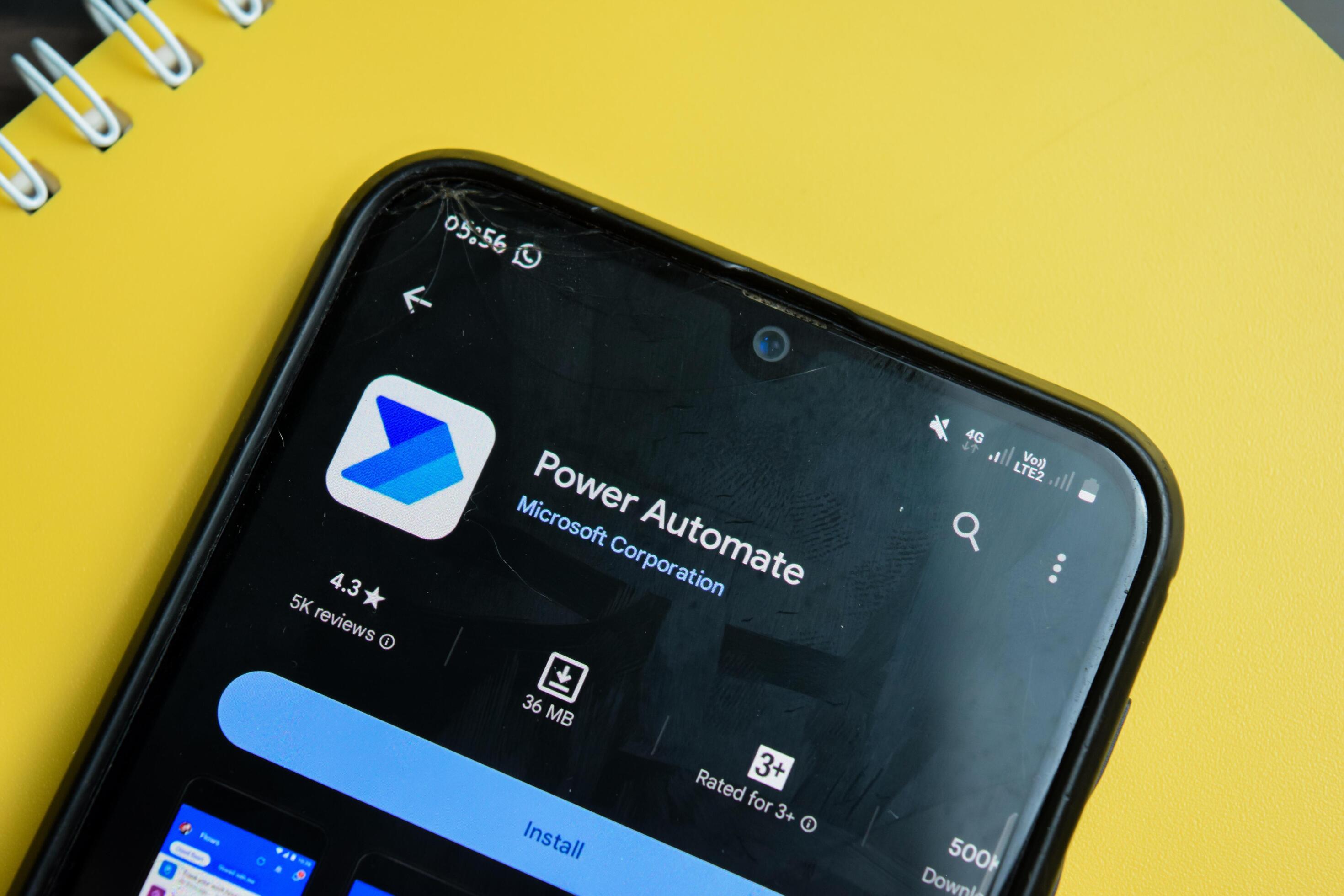 Power Automate application on Smartphone screen. Automate is a freeware ... Power Automate application on Smartphone screen. Automate is a freeware ...