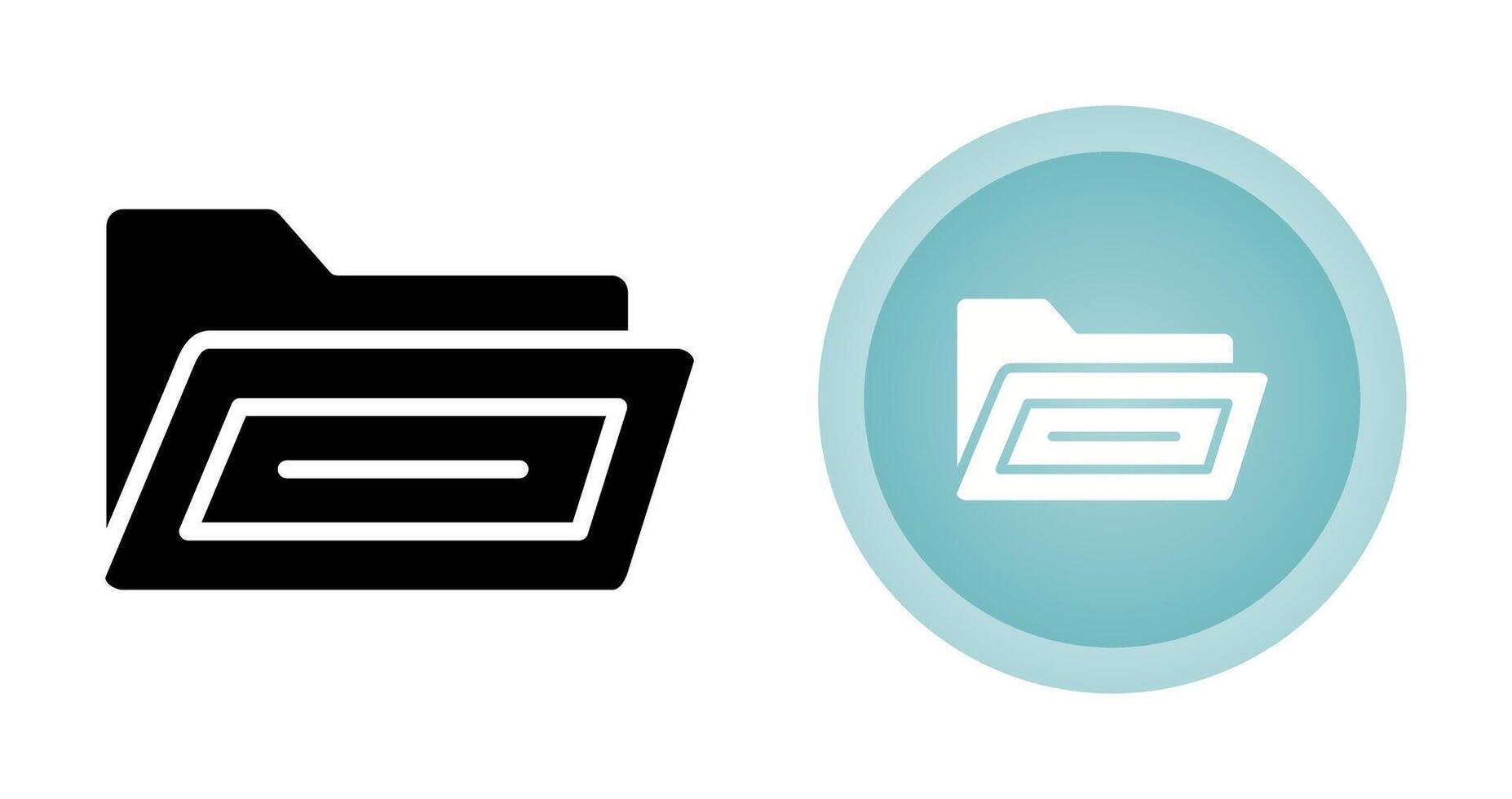 Open File Folder Vector Icon 39984071 Vector Art at Vecteezy