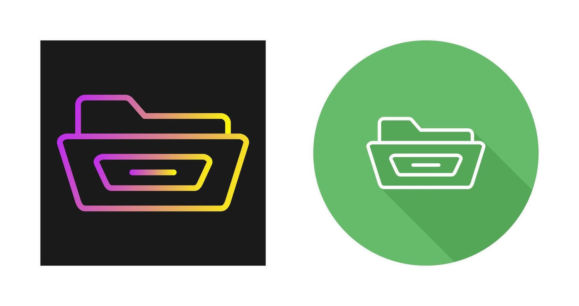 Open File Folder Vector Icon 39993000 Vector Art at Vecteezy