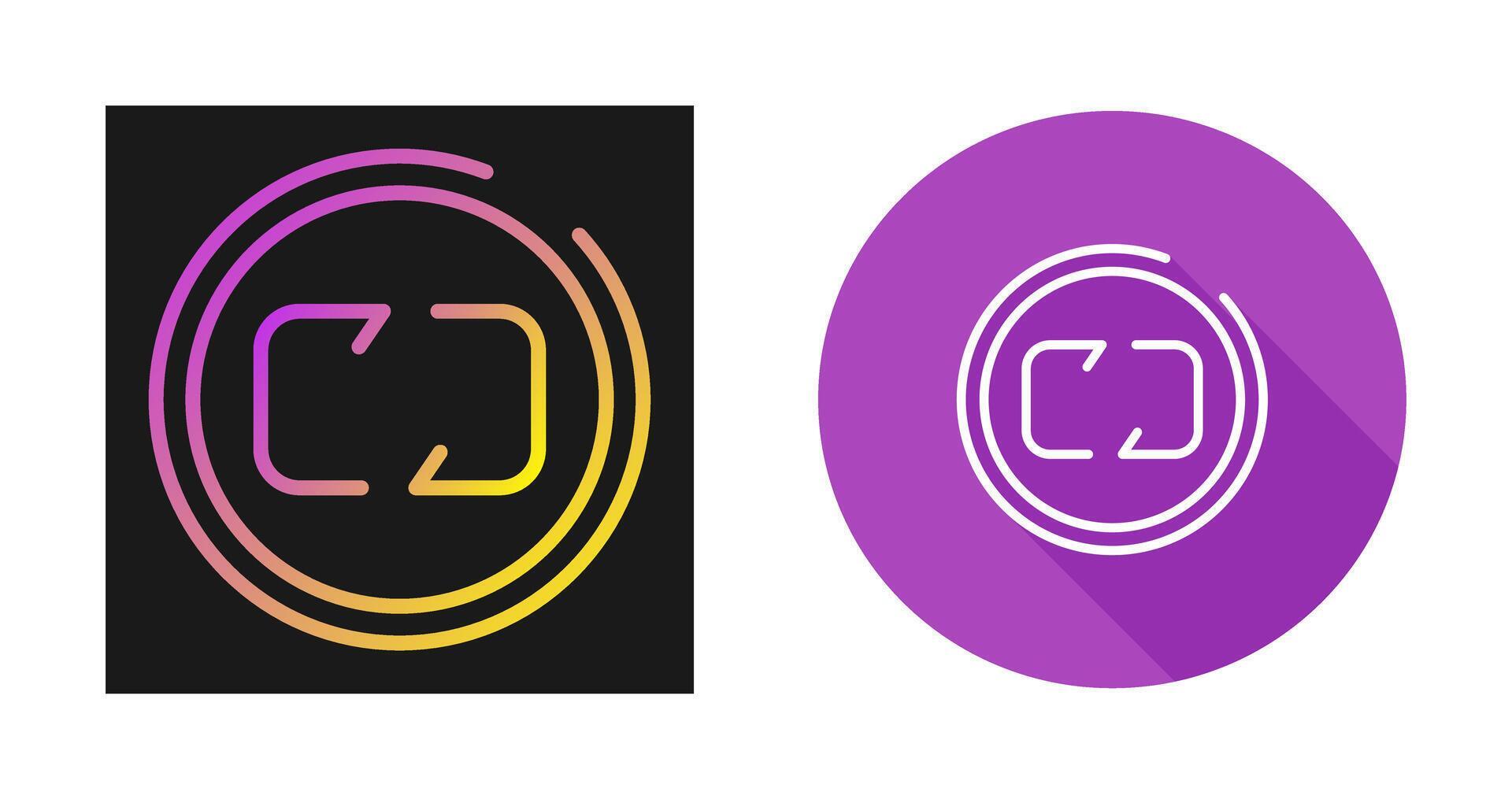 Repeat Icon Vector Icon 39993506 Vector Art at Vecteezy