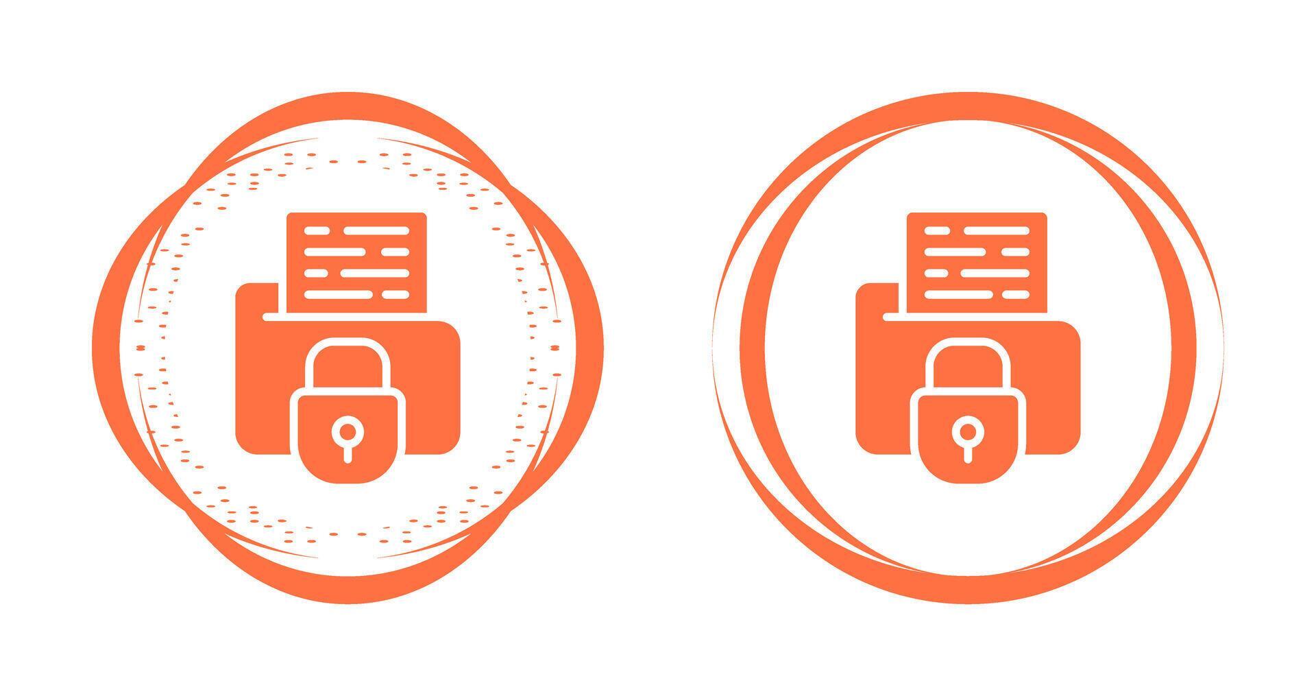 Secure Folder Vector Icon 40014464 Vector Art at Vecteezy