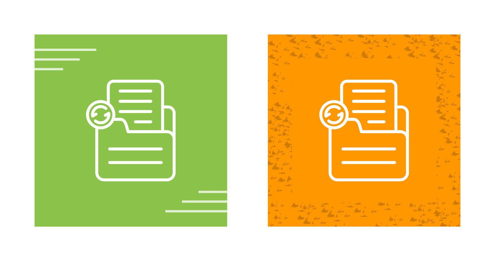 Document Sync Vector Icon 40022360 Vector Art at Vecteezy