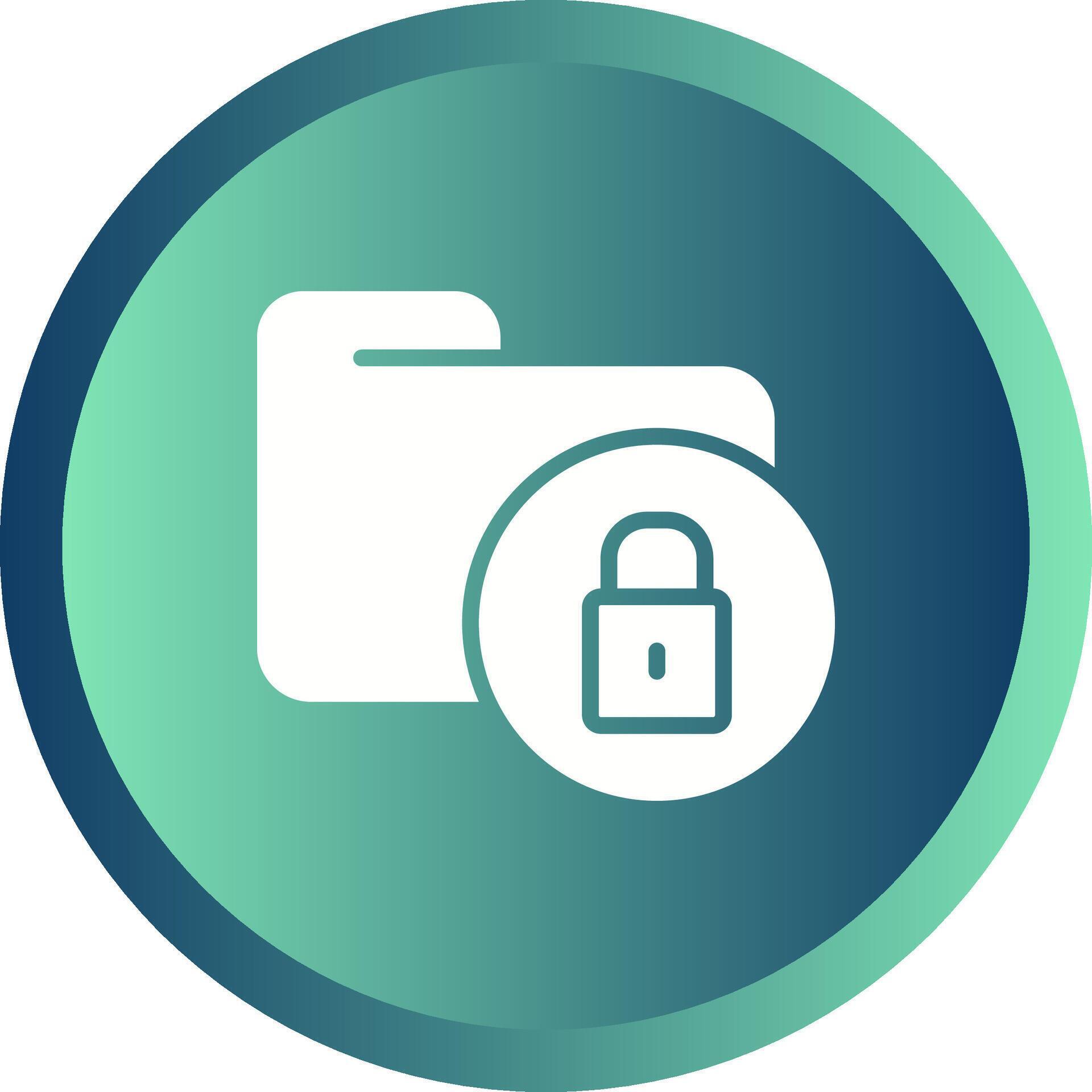 Secure Folder Vector Icon 40039657 Vector Art at Vecteezy