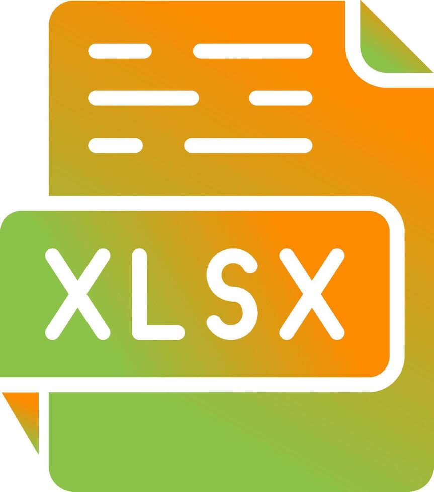 XLSX Vector Icon 40043714 Vector Art at Vecteezy