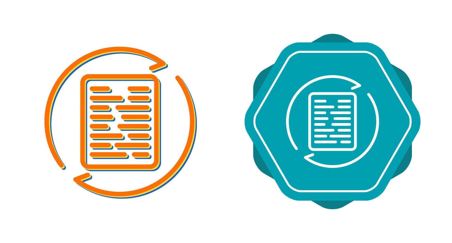 Document Synchronization Vector Icon 40057355 Vector Art at Vecteezy