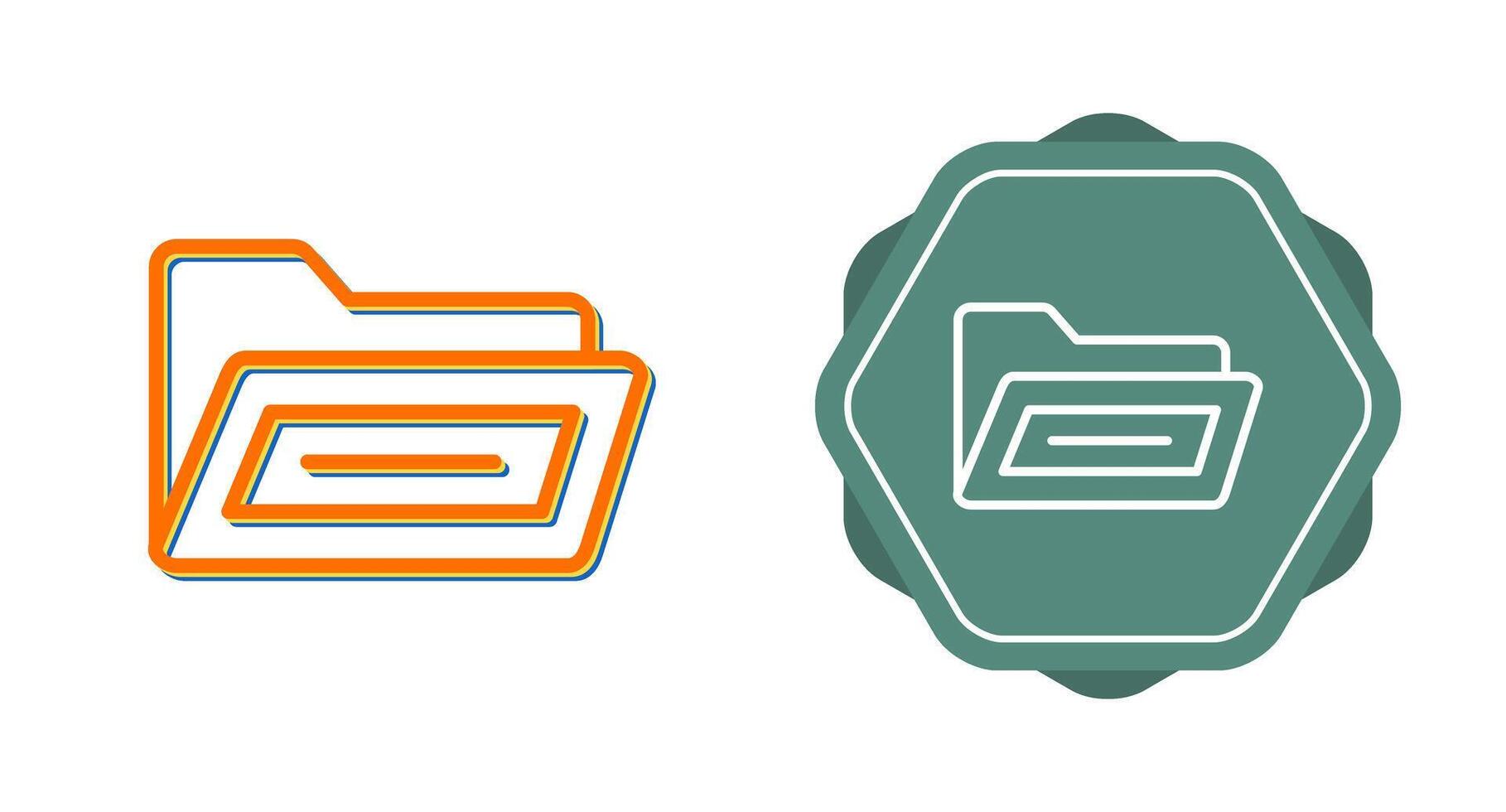 Open File Folder Vector Icon 40057556 Vector Art at Vecteezy