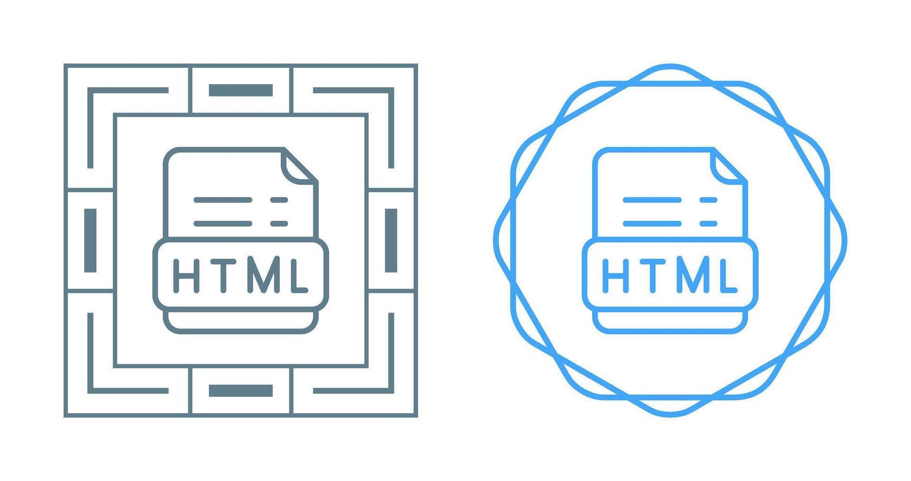 Html Vector Icon 40060568 Vector Art at Vecteezy