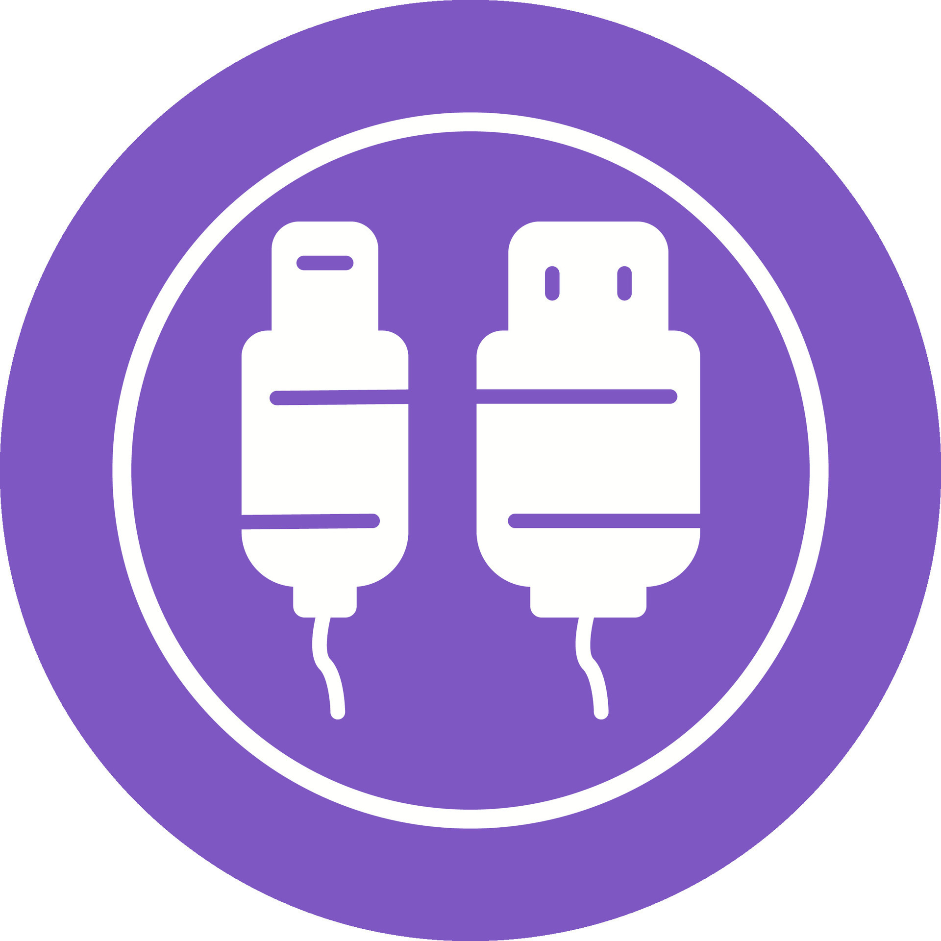 Usb Cable Vector Icon 40065651 Vector Art At Vecteezy